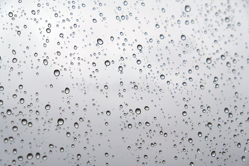Water Droplets Sliding Off the Glass, Water Drops Moving on the Glass ...