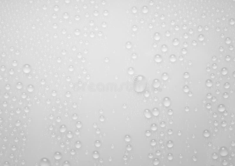 Water Droplets on a Gray Background. Water Droplets on a Background of ...