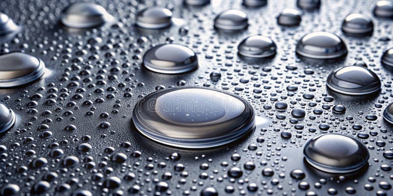 Water Droplets on Gray Background for Texture and Design Use Stock ...