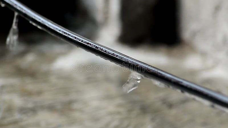 Water Droplets from a Leaking Hose Stock Video - Video of video ...