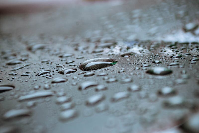 Water Droplets that Look Calm Resting on Objects that Look Comfortable ...