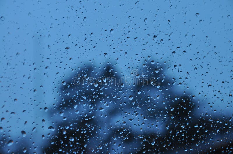 Water droplets stock image. Image of glass, blue, water - 72118931