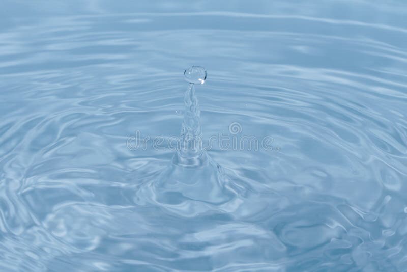 Water Droplets Splashing with Bounce Effect Stock Image - Image of pond ...