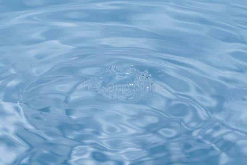 Water Droplets Splashing with Wave Crown Effect Stock Photo - Image of ...