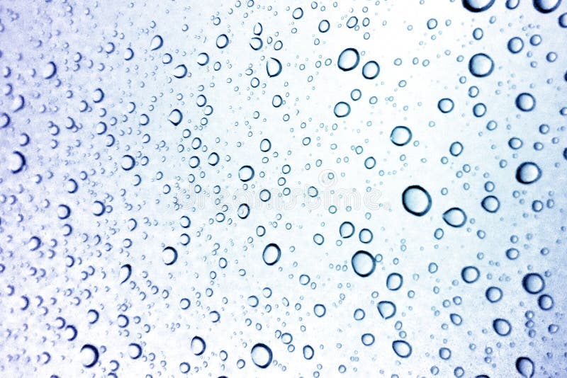 Water Droplets Texture on Blue Background Stock Photo - Image of nature ...