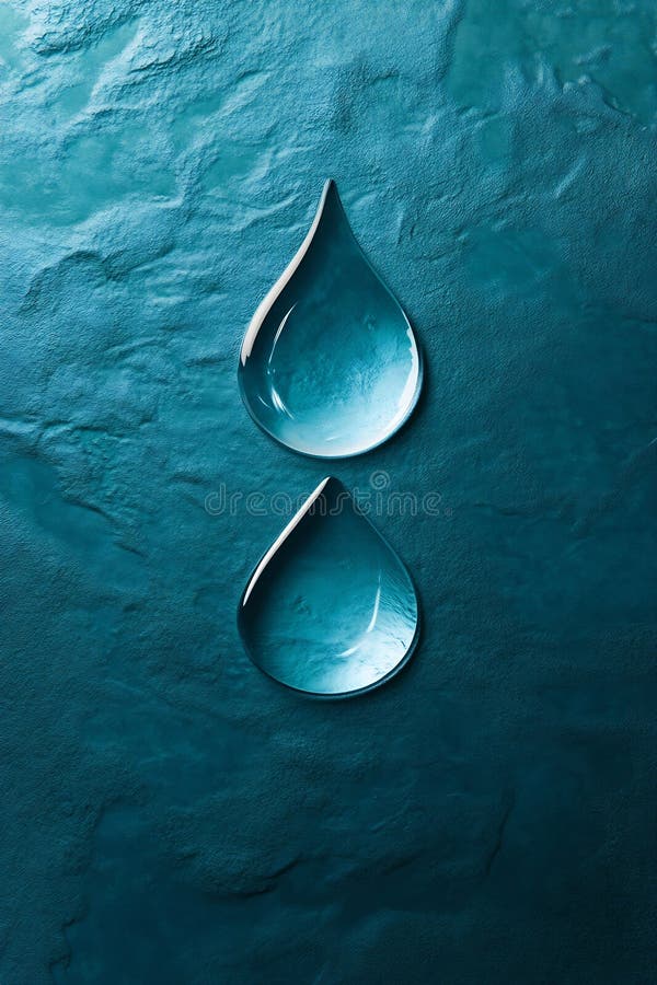 Water Droplets on Textured Surface Stock Image - Image of formation ...