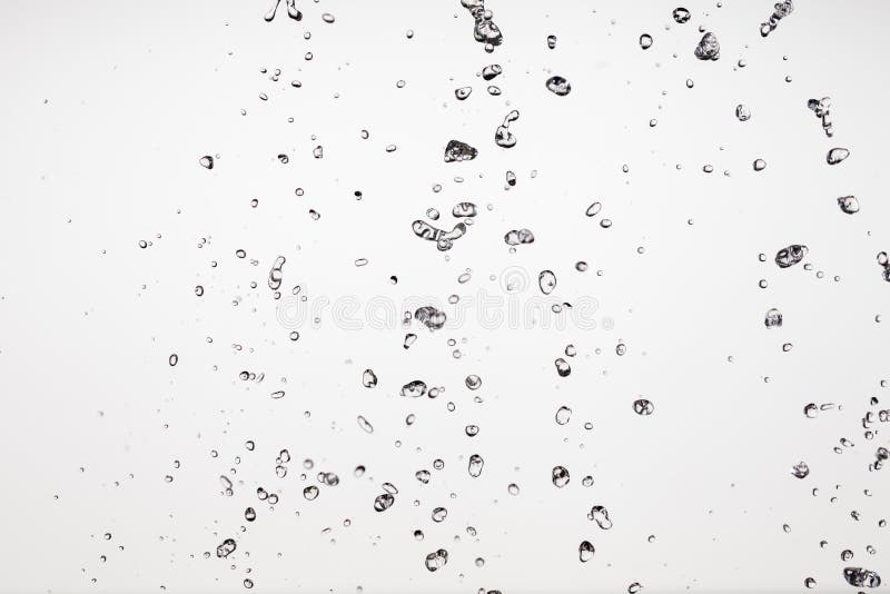 Water Droplets on a White Background Stock Photo - Image of life ...