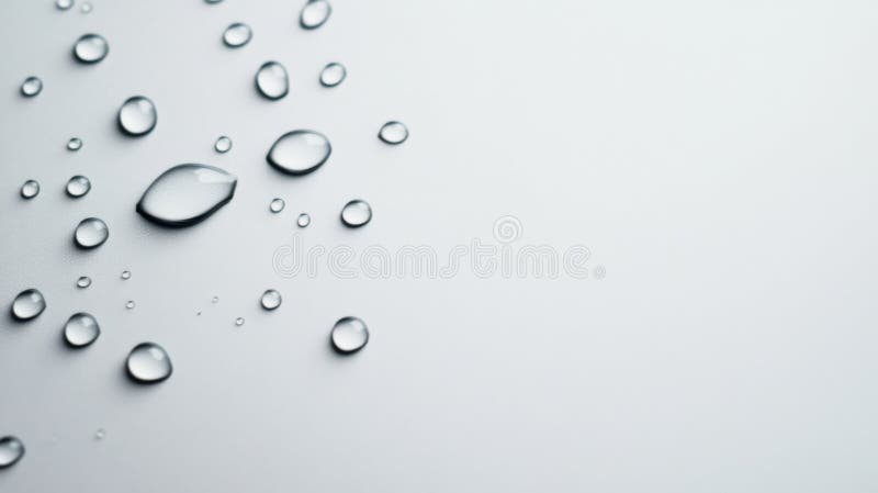 Water Droplets on White Surface, Freshness ,Hydration Stock ...