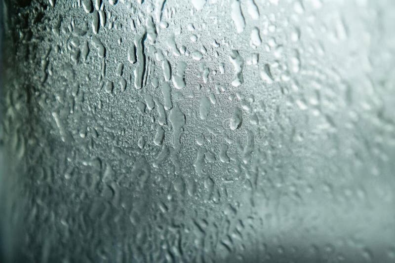 Water Droplets on a Window Pane, a Close Up View Stock Image - Image of ...