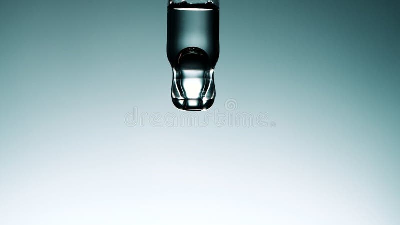 Water Dropper in Slow Motion Stock Video - Video of experiment ...