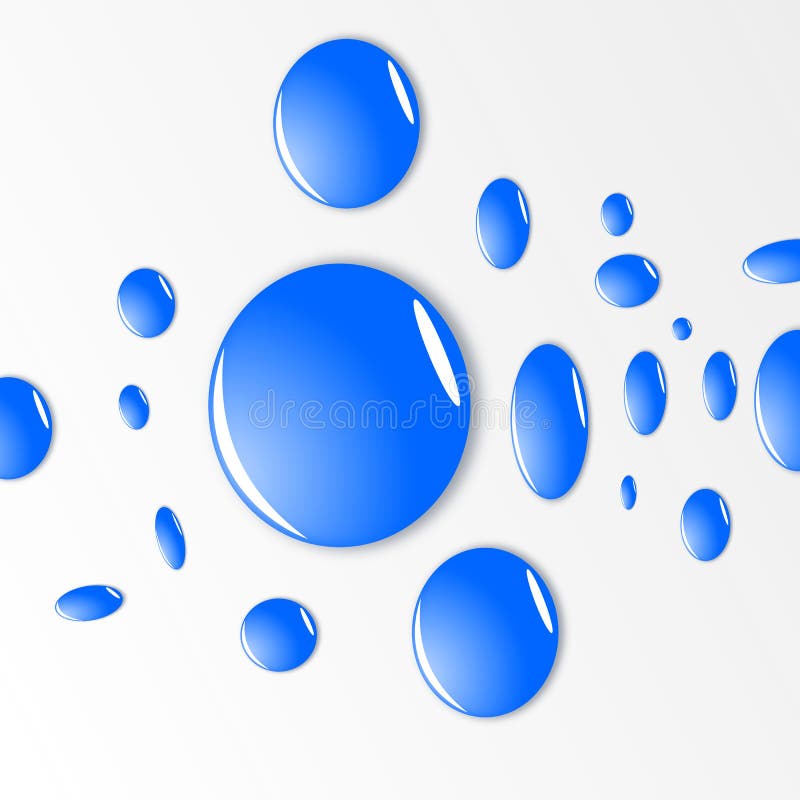 Water drops stock illustration. Illustration of bubble - 14575351
