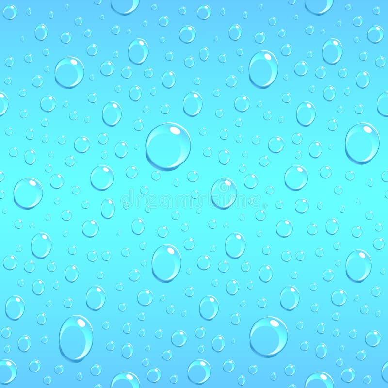 Many Water Drops on Blue Background with Place for Text Stock Vector ...