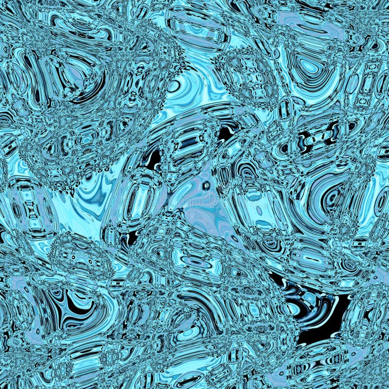 Water Drops Abstract Continuous Pattern Background in Blue and ...