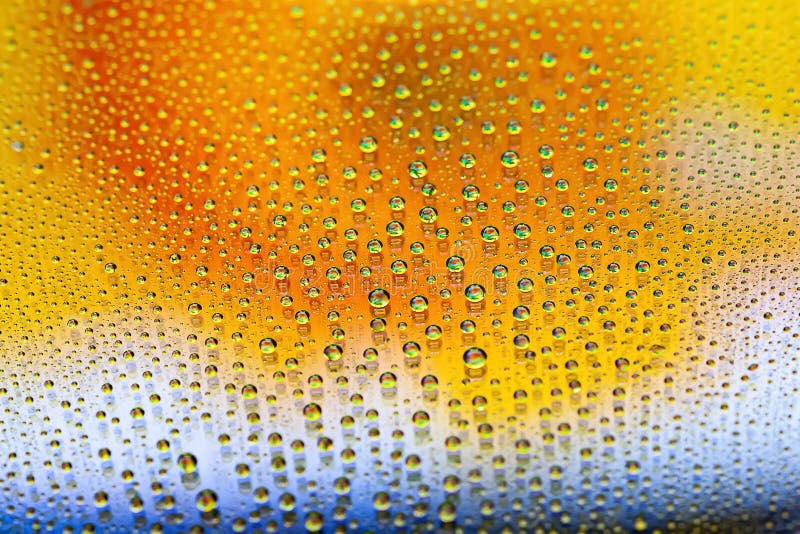 Water Drops. Abstract Gradient Backdrop. Droplet Texture. Multicolored ...