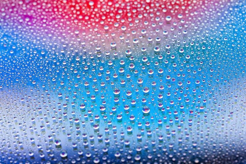 Water Drops. Abstract Gradient Background. Droplet Texture. Multicolor ...