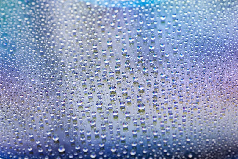 Water Drops. Abstract Gradient Background. Droplet Texture. Multicolor ...
