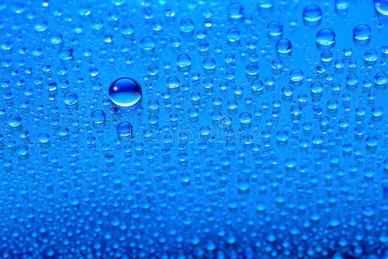 Water Drops. Abstract Gradient Background. Texture of the Drops. Light ...