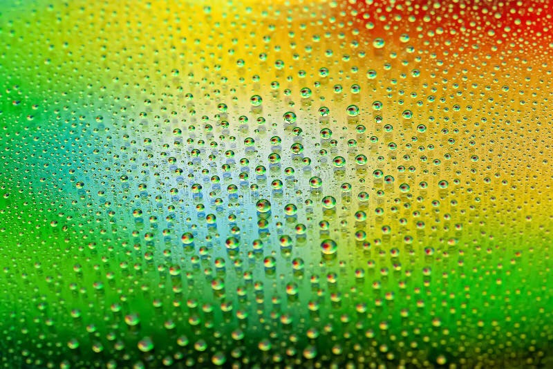 Water Drops. Abstract Gradient Background. the Texture of the Drops ...