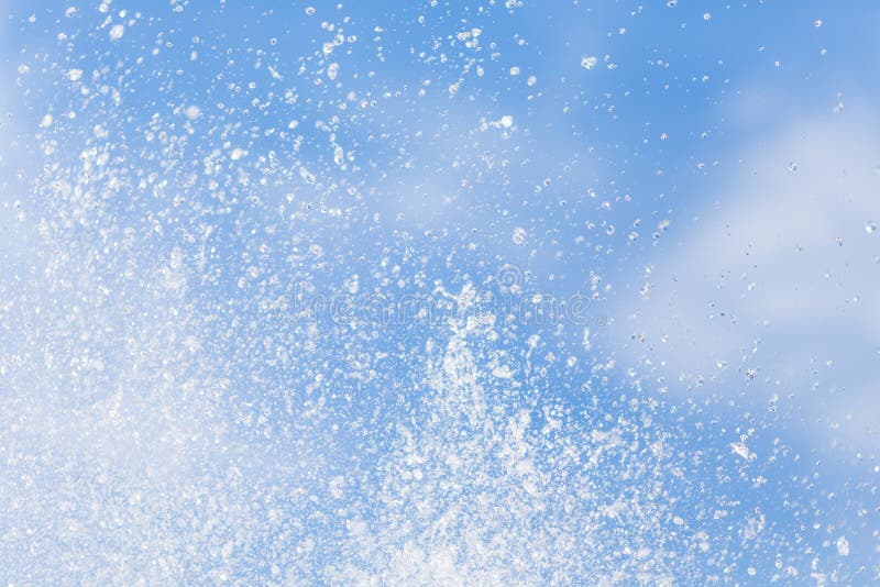 Water Drops in the Air on the Sky. Stock Photo - Image of abstract ...