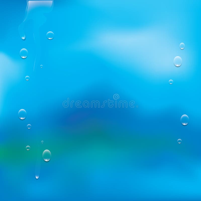 Water Drops Background. Vector Illustration Decorative Design Stock ...