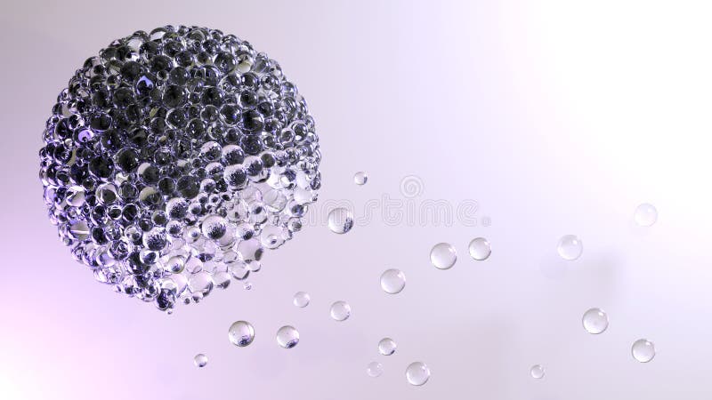 Water Drops Ball Background Stock Illustration - Illustration of ...