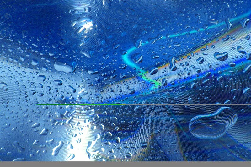 Water drops - blue stock image. Image of bubbles, abstract - 49291