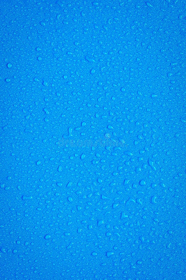 Water Drops on Blue stock image. Image of transparent - 173886929