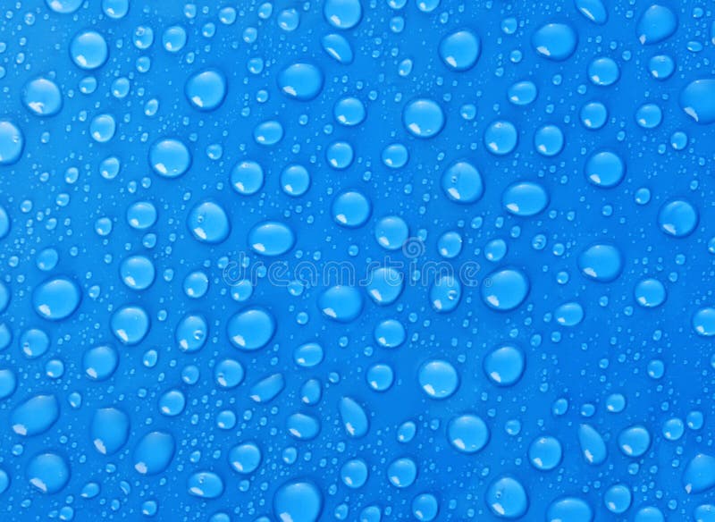 Blue Water Drops Background Selected Focus Stock Photo - Image of ...
