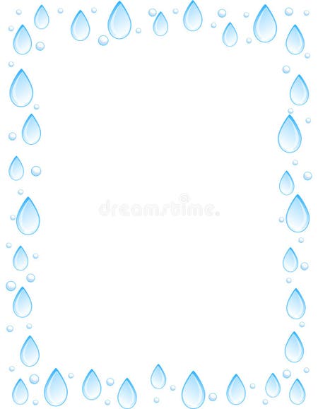 Water drops border stock vector. Illustration of cool - 17319877