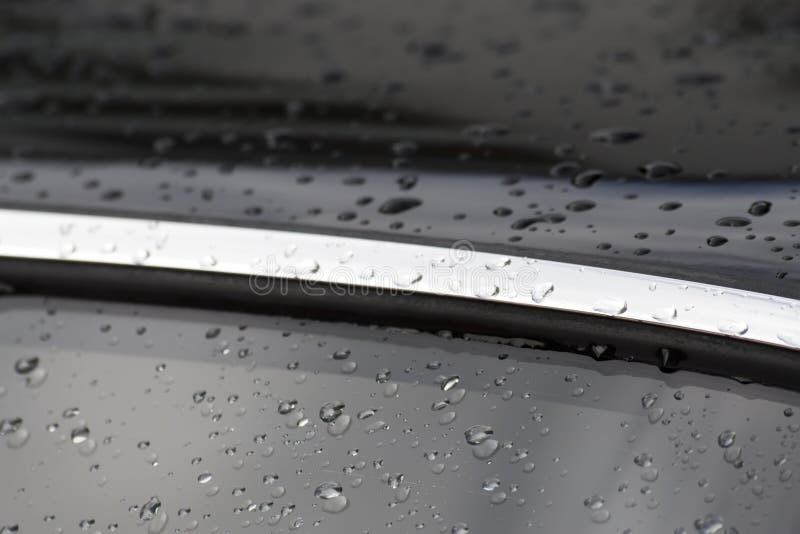 Water drops on car stock photo. Image of automotive, raindrops - 2906706