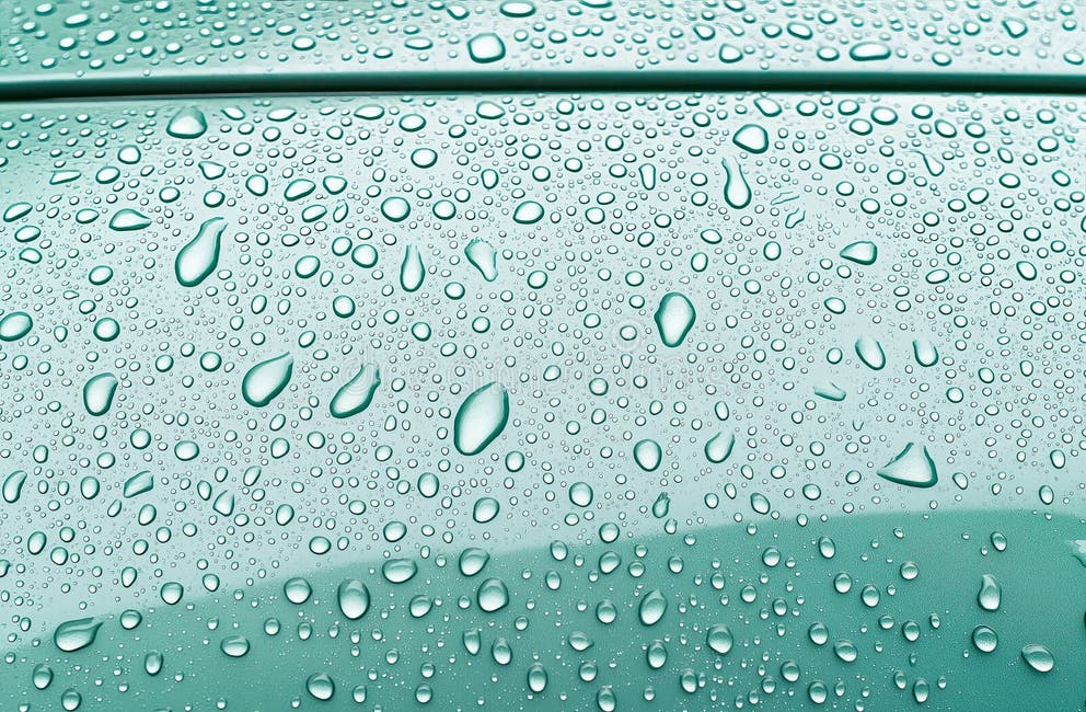 Water Drops on Car Body, Seamless Texture, Light Blue Color, Stock ...