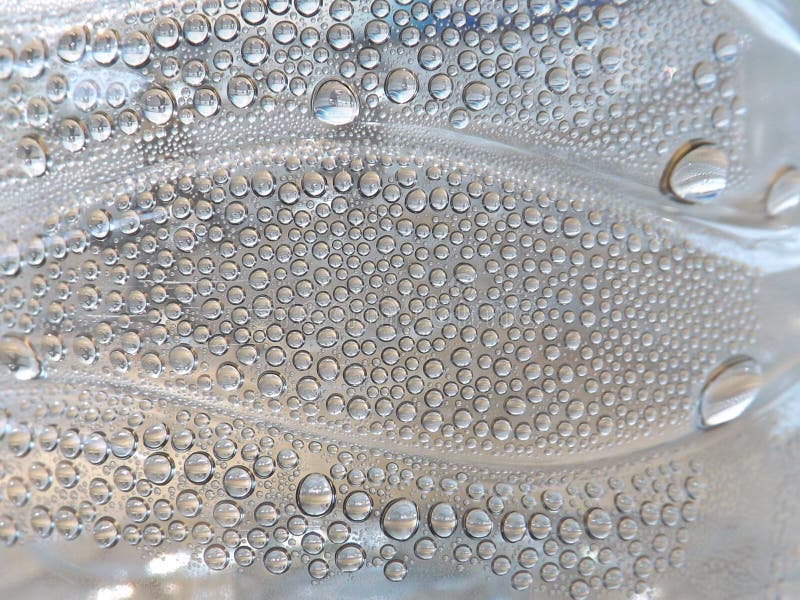 Water Drops in Clear Bottle Stock Image - Image of clearbackground ...