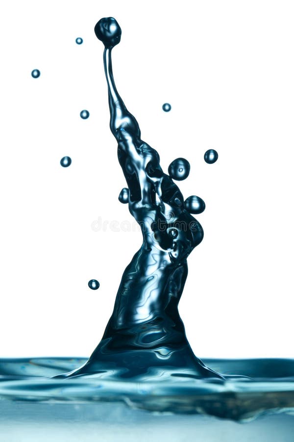 Water Drops Collision Effect Stock Photo - Image of nature, circle ...