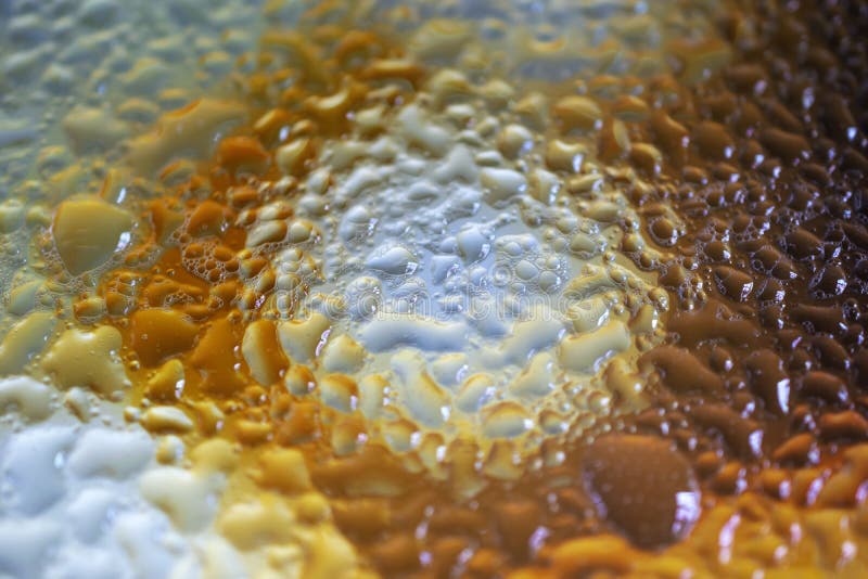 Water Drops on Color Surface Texture and Backgroud Picture. Stock Photo ...