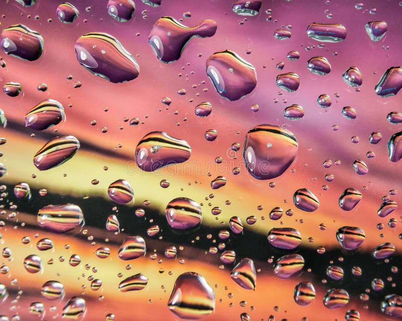 Water Drops on Colorful Background Stock Photo - Image of cool, glass ...