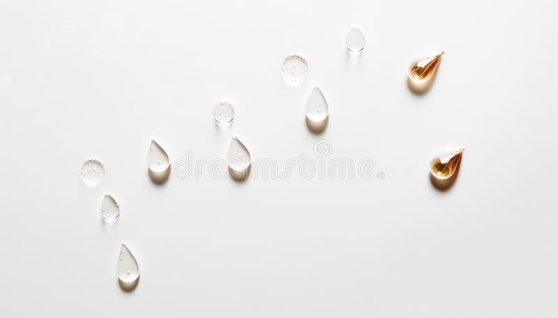 Water Drops. Condensation of Water Drops on the Surface Stock ...