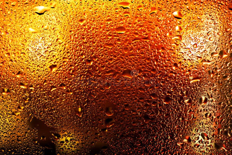 Water Drops and Condensation in a Window Glass. Abstract Background ...