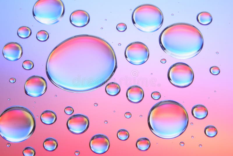 Colored water drops stock photo. Image of macro, clear - 6065574