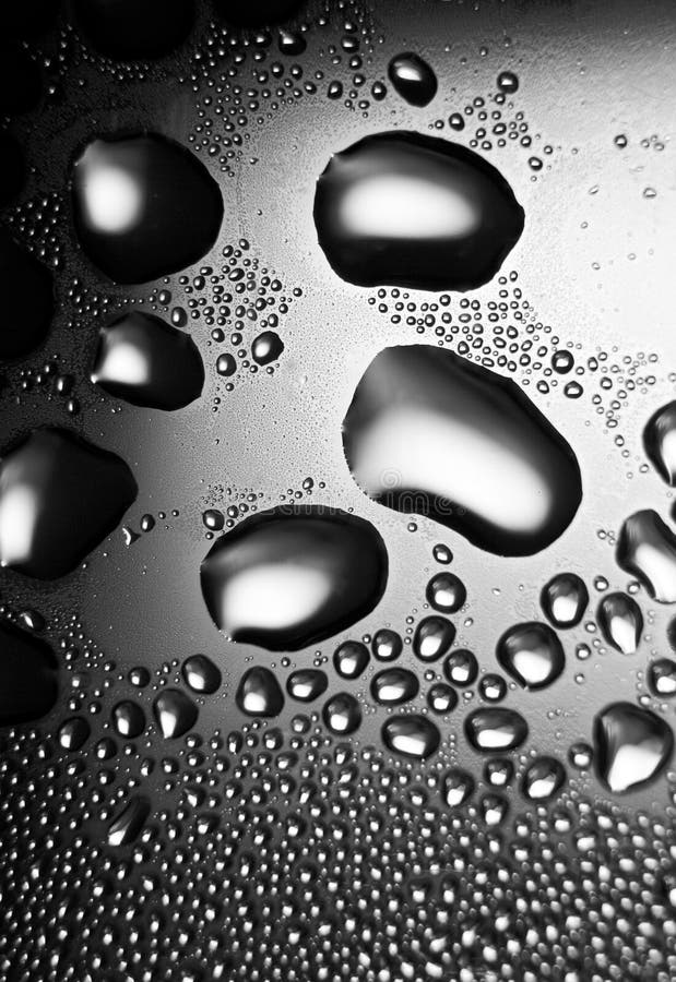 Water Drops in Dramatic Light. Stock Image - Image of clear, cool: 16538807