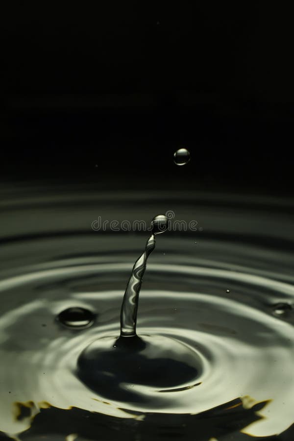 Water Falling Dripplets 067 Stock Image - Image of night, calm: 282914481