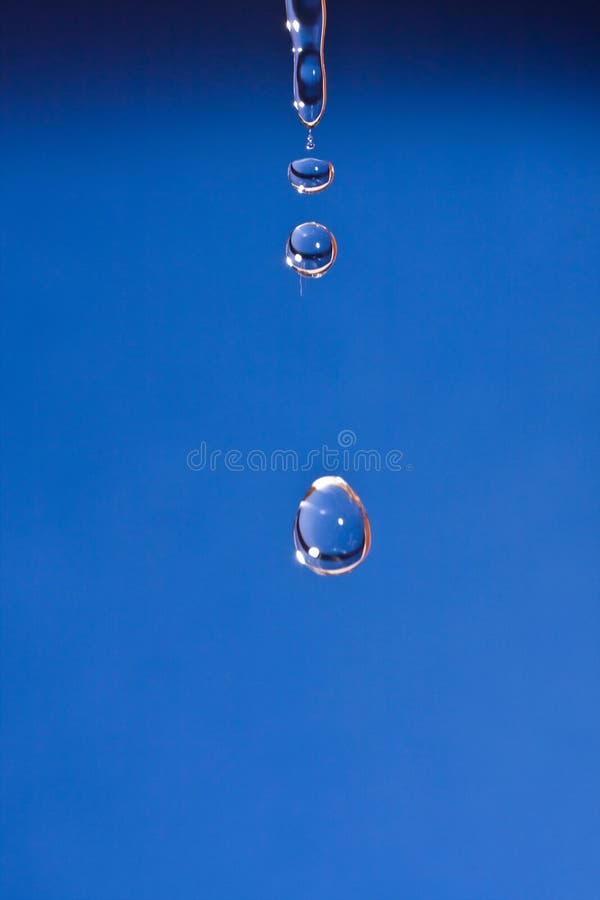 Water Drops stock photo. Image of wave, blue, macro, clear - 91407242