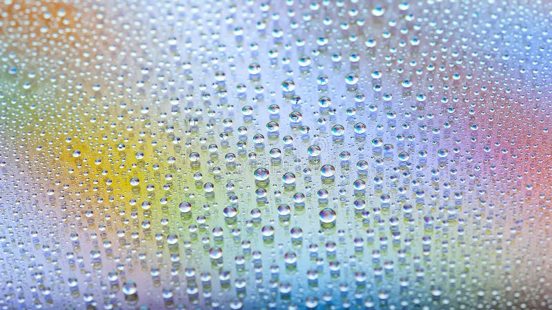 Water Drops. Droplet Texture. Abstract Gradient Background. Color ...
