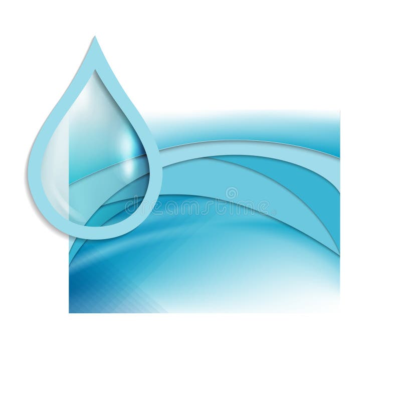 Water drop template stock vector. Illustration of element - 100960049