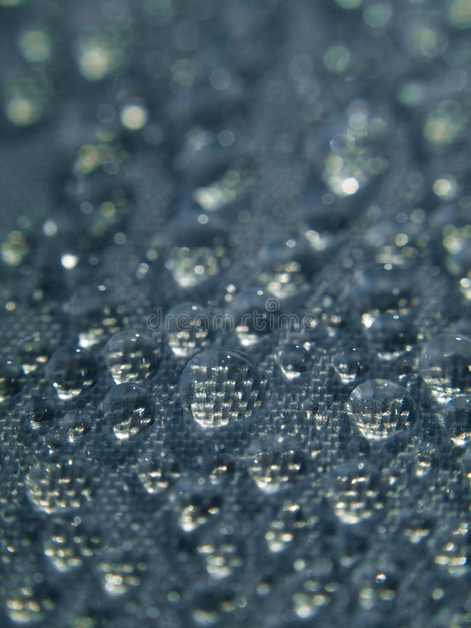 Water drops on fabric stock image. Image of micro, aqua - 14051647