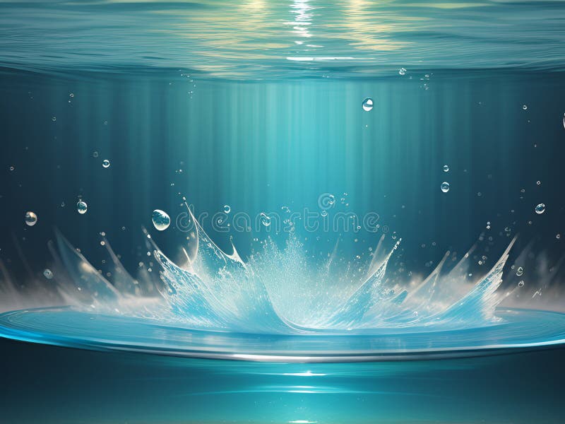 Water Drop Background Water Element Material Water Surface Dynamic ...