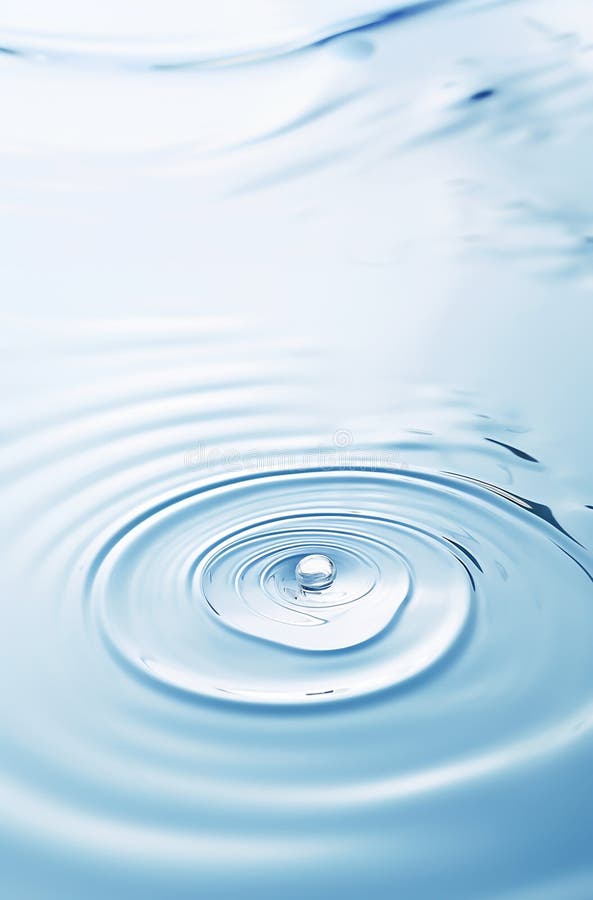 Drops of Water Falling from a Height To the Ground the Water is Clean ...