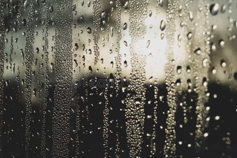 Drops of Water on Glass. Backgrounds and Textures Stock Image - Image ...