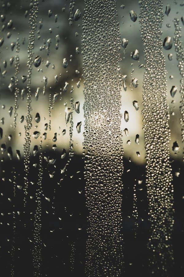 Drops of Water on Glass. Backgrounds and Textures Stock Photo - Image ...