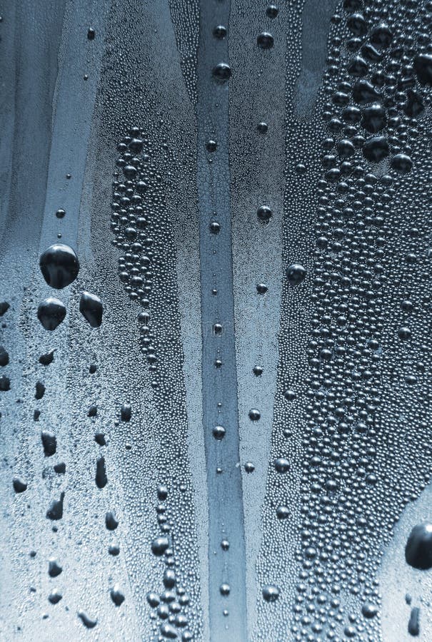 Water drops on glass stock image. Image of moist, drips - 5057247