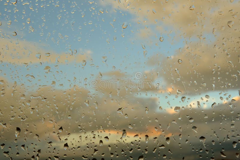 Water Drops on the Glass - Abstract Background, Shades of Gray Stock ...